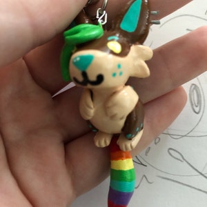 Custom Chibi Dangler Charm Animal Dangler Moving Tail - Etsy