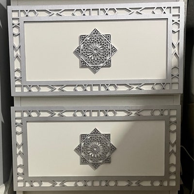 Wooden Overlays Ready to Apply Ikea Kit, Set of 2 for Malm 2 Drawers ...