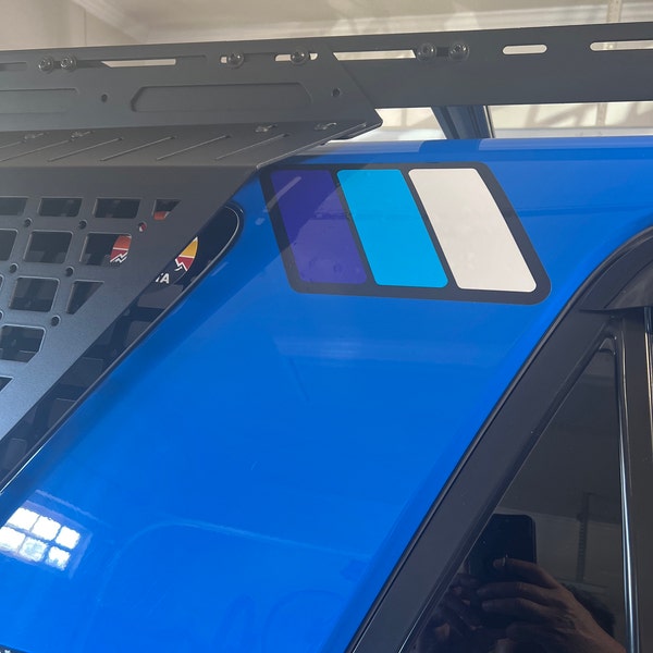 Tri-color Decal Vintage Colors (include 2 Decals) - Etsy