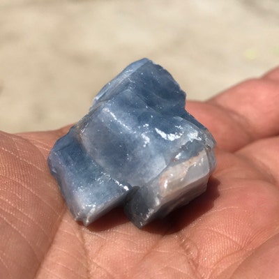 Smooth Blue Calcite, Raw Blue Calcite, Natural Blue Calcite, Mexican ...