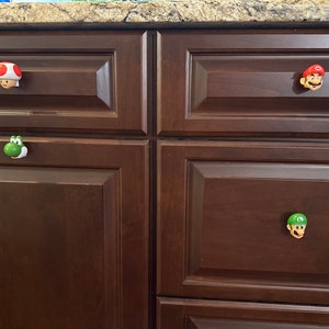 Complete Super Mario Drawer Knob Set - Etsy