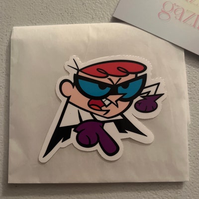 Cartoon Sticker, Retro Dexters Laboratory, Dexter, Stocking Stuffer ...