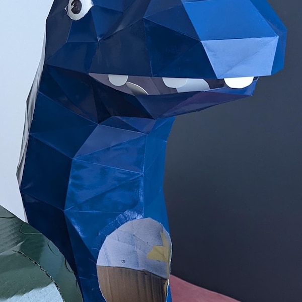 Brontosaurus Mask: Paper + Glue + Our DIY Pattern = This Fun Mask ...