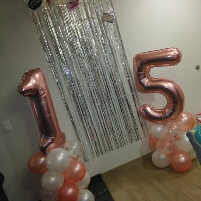 15th Birthday Decorations Quinceanera Party Supplies 15 Rose Gold ...