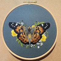 Butterfly: Hand Embroidery Pattern, Thread Painting Tutorial, Instant ...