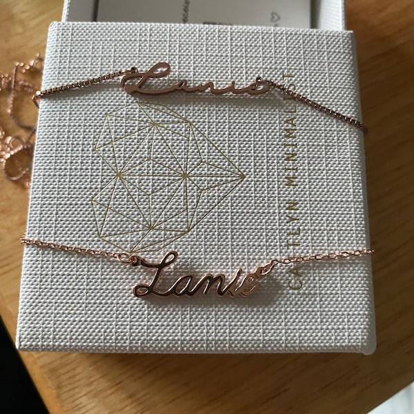 Personalized Name Necklace • Minimalist Name Necklace by ...