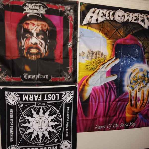 Various Rock & Metal Band Banners / Flags - Etsy