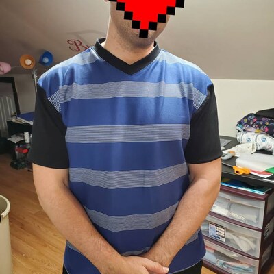 PATTERN T-shirt Collar V for Men, Sewing Pattern, Digital, Pattern PDF ...