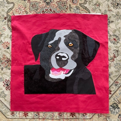 Black Labrador Pattern for 18x18 Quilted Wall Hanging - Etsy