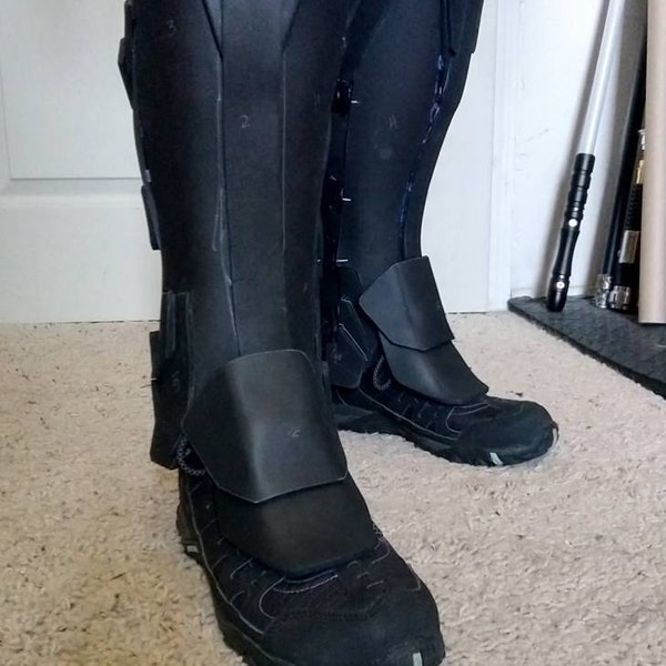 Leather PDF Pattern - Gaiters PATTERN DIY - Autumn Leaf Boot Cover ...