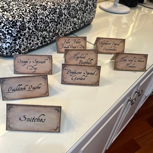 Wizard/witch Food Labels editable/printable, Magic School Food Labels ...