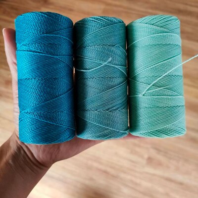 Linhasita 1mm Waxed Polyester Cord, Thread, Macrame Cord, Knotting ...