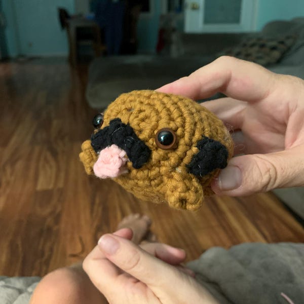 The Pug Crochet Pattern Amigurumi Pattern Crochet Pug Plushie Toy Easy And Cute Crochet