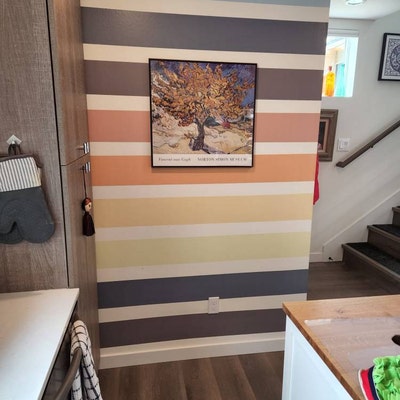 Giant Rainbow Stripes Wall Decals, Rainbow Wall Decal, Nursery Room ...