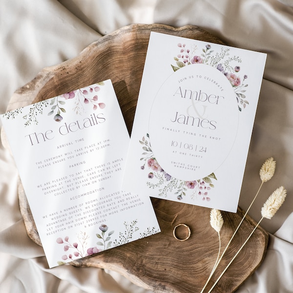 Double Menu Card Mockup Set, Boho Wedding Menu, Terracotta Wedding ...
