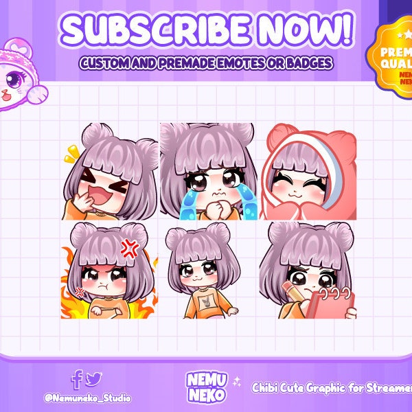 6x Custom Animated Emotes, Emojis, Sub Emotes for Your Twitch, Youtube ...