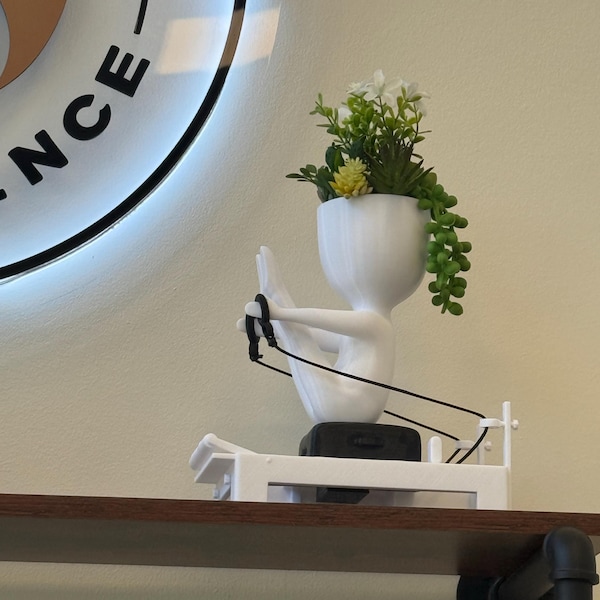 Pilates Reformer Modern Succulent Planter, Unique Pilates Studio Decor ...
