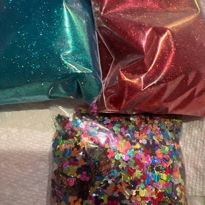 GRASS TUFT Grass Shape Glitter Cute Fun Loose Glitter for Nail Art Hair ...