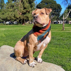Navajo Dog Bandana Aztec Red & Black Bohemian Woven Tribal - Etsy