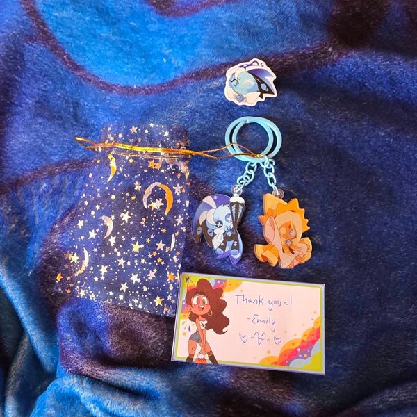 PRE-ORDER Cookie Run Keychains - Shadow Milk Cookie and Pure Vanilla ...