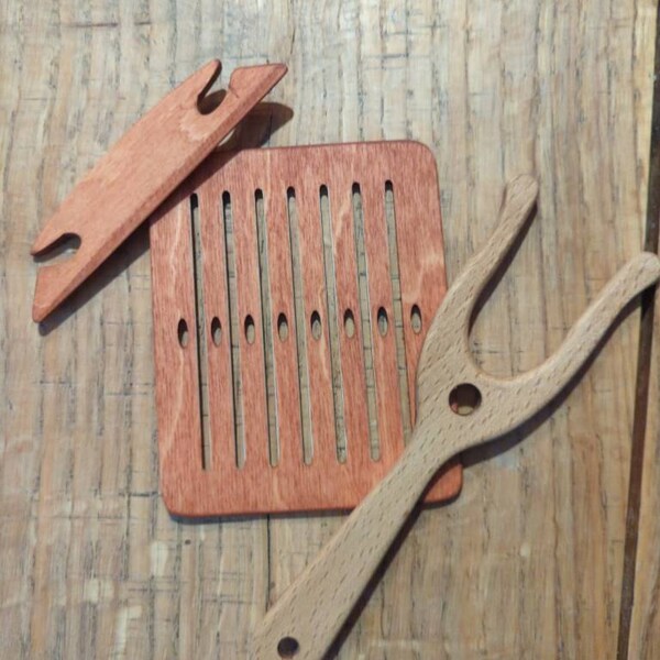Lucet, Beech Wood, Knitting Fork, Weaving Fork, Cord Making, Wooden ...
