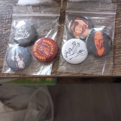 6x Buffy the Vampire Slayer Button Badges Set. 25mm Badges, - Etsy
