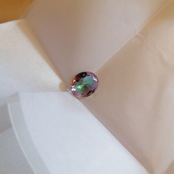 Mystic Topaz, Multi Color Topaz, Oval Cut Gemstone, Faceted Gemstone ...