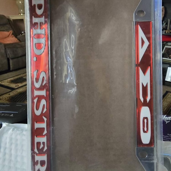 Custom Fraternity and Sorority Greek Acrylic License Plate Frame - Etsy