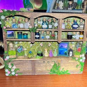 Janet's Fairy Miniatures Bookcase 50: Wizard Sorcerer - Etsy