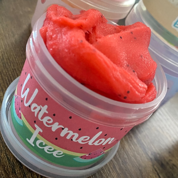 Watermelon Icee Slime: Scented Sensory Dough, Kids ASMR Gift - Etsy