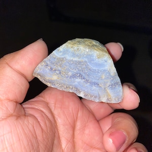 Raw Blue Lace Agate Stone Rough Blue Lace Agate Healing Crystals and ...