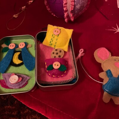 Felt Mouse TIN BOX Play Set PDF Pattern Mouse Altoid Box Pattern Felt ...