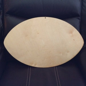 Football Shape 01559 Unfinished Wood Laser Cutout, Door Hanger, Wreath ...