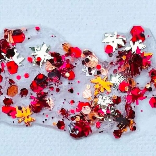 Fall Leaves Shaped Glitter, Solvent Resistant Autumn Leaves Chunky ...