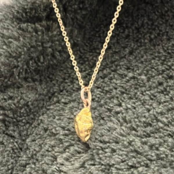 American Mined Gold Nugget - Genuine Alaska Gold Nugget Specimen - Raw ...