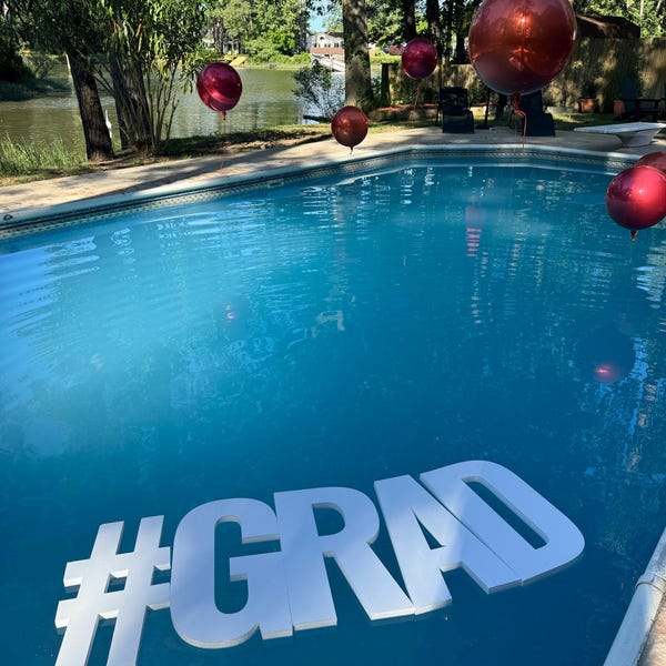 Floating Foam Pool Letters for Personalized Pool Décor Perfect for Prom ...