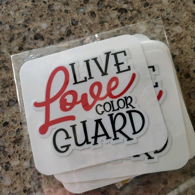 Color Guard Sticker, Marching Band Sticker, Messy Bun, Band Sticker ...