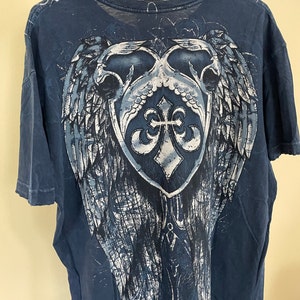 Affliction Crows Grunge Cyber Y2K Style T-shirt - Etsy