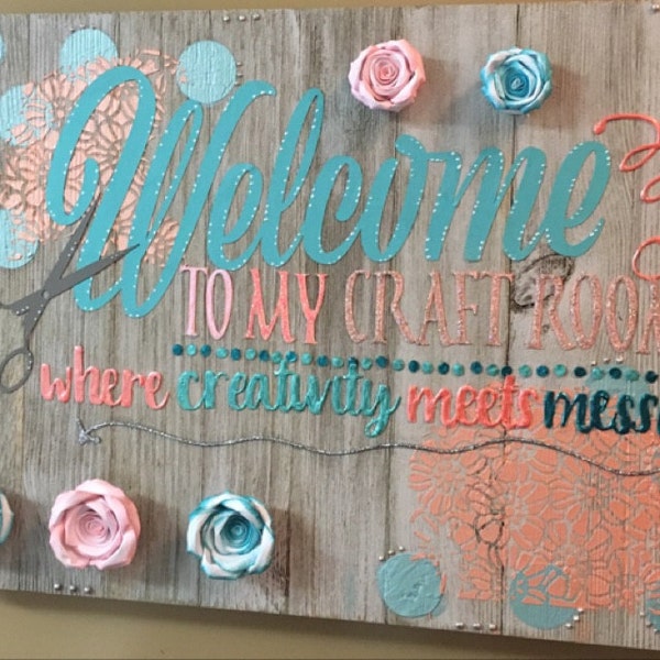 Welcome to My Craft Room SVG, Crafting SVG, Crafter SVG, Crafts Svg ...