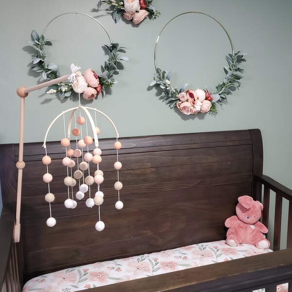 Leaf Mobile, Boho Baby Mobile, Boho Mobile, Boho Nursery Decor, Boho ...