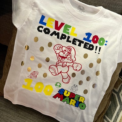 Mario 100 Days of School Completed SVG - Etsy