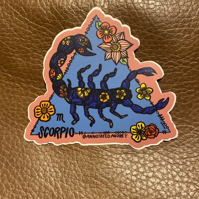 Vinyl Sticker Scorpio Zodiac Astrology Weatherproof Decal - Etsy
