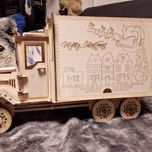 Christmas Santa Gift Box Vector File Laser Cutter and Ready SVG ...