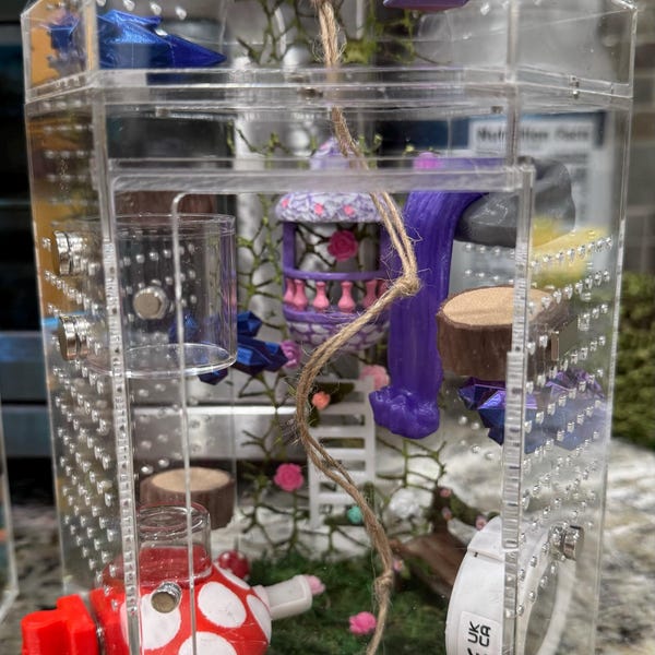 JC Designs Original Acrylic Top and Front Opening Aviary Enclosure ...