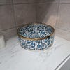 Antique Sink With Brass Rim Edge, Vessel Sink, Sink Bowl, Ceramic Basin ...