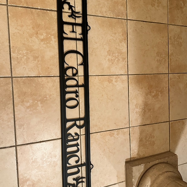 Custom Metal Hanging Entry Sign, Personalized Ranch Brand Sign - Etsy