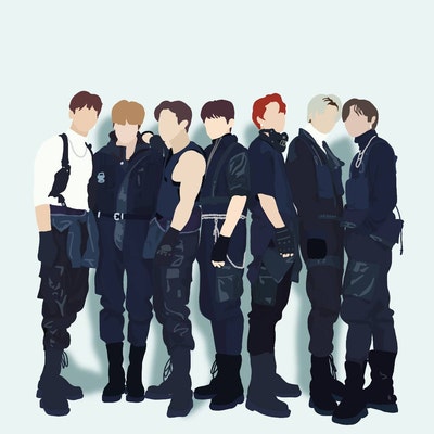 Stray Kids Printable Art, Straykids Wall Art, Stays Gift, OT8, Ot8 ...