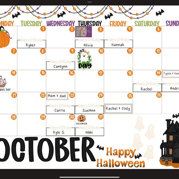 December 2023-digital Sticker Kit- Goodnotes Files & Pngs- Digital ...