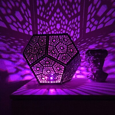 12 Sided Shadow Lamp , Creates Beautiful Art for Any Room - Etsy