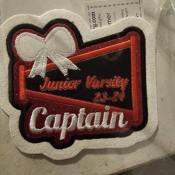 Cheerleading Letterman Jacket Patch | Megaphone Letterman Jacket Patch ...